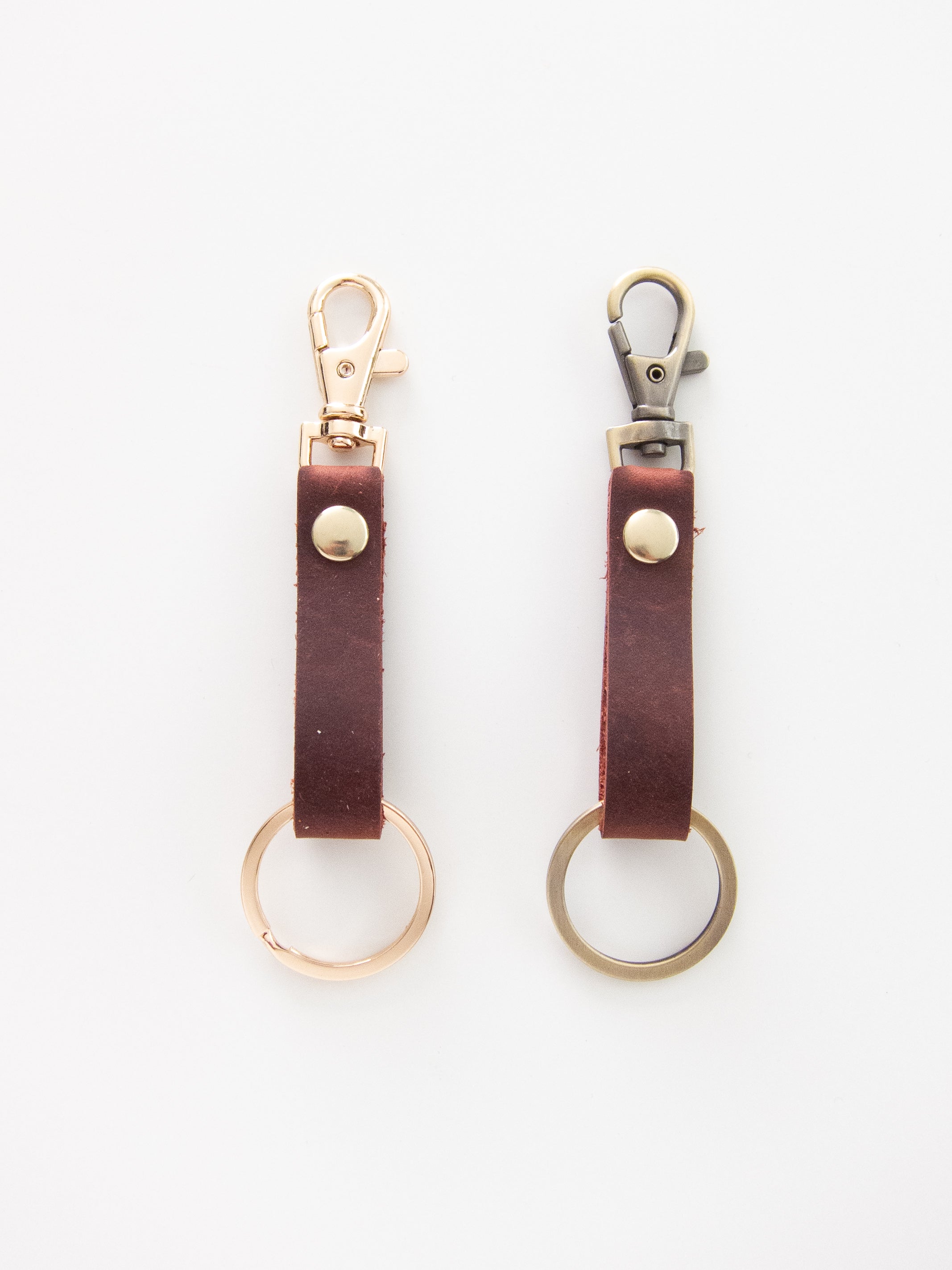 Leather Keychain with Swivel Hook – Passage One
